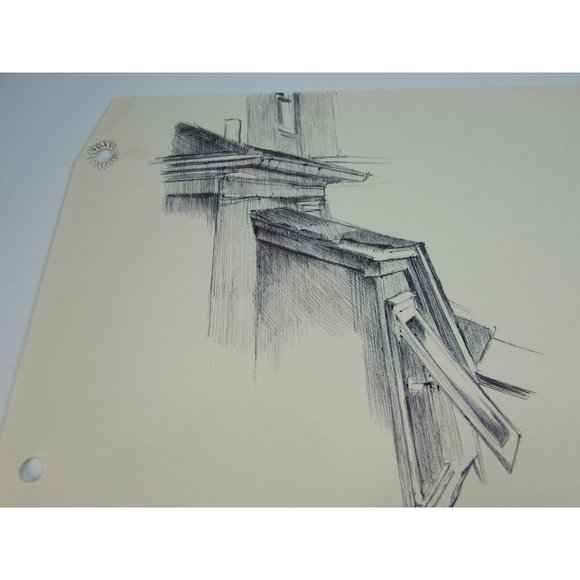 Susan Wohl | Art | Vintage Drawing Architectural 976 Artist Susan Wohl ...